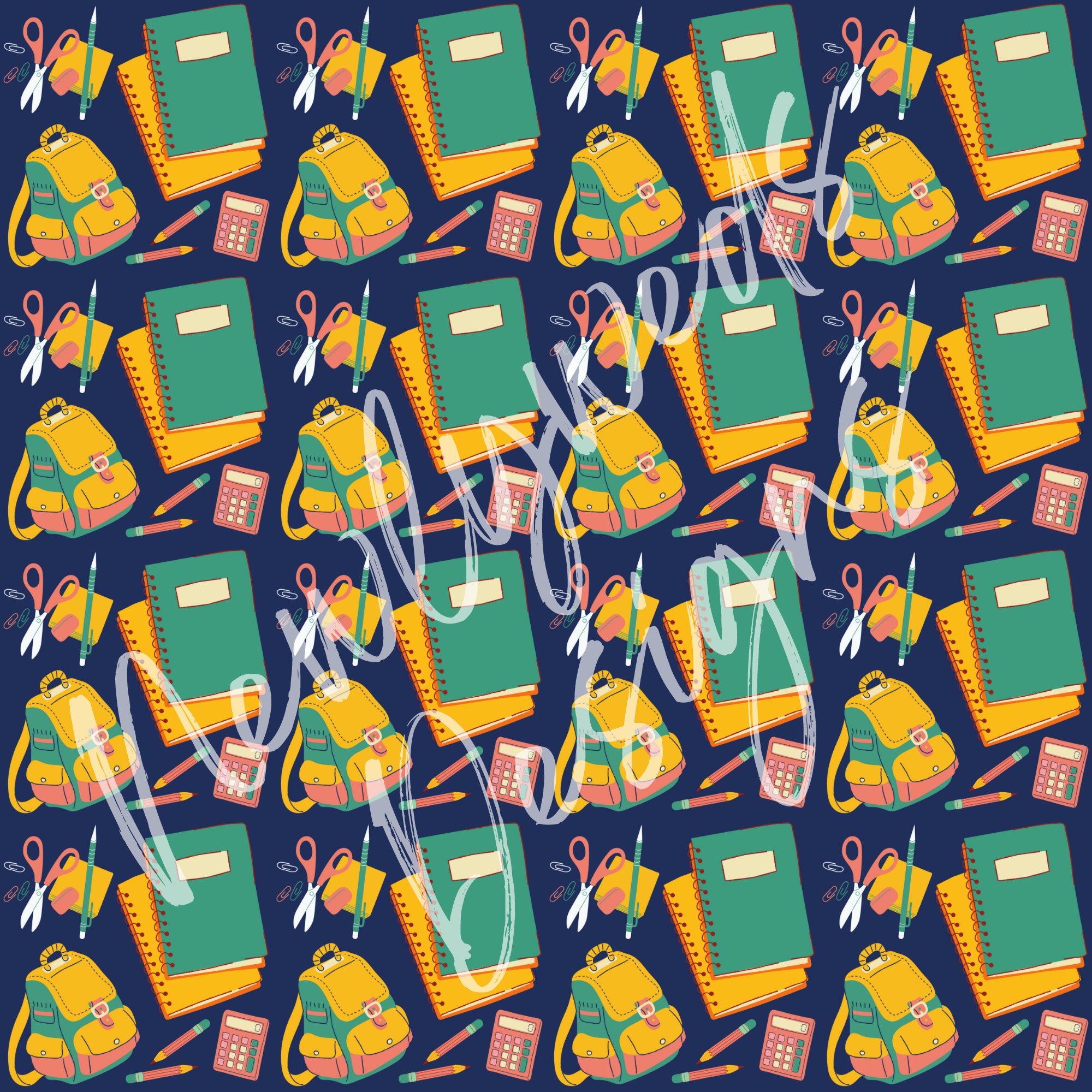 Back to School Themed Digital Paper | Digital Download | JPEG | Science ...