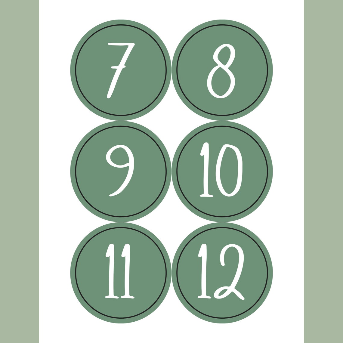 Editable Student Desk Numbers Printable - Etsy