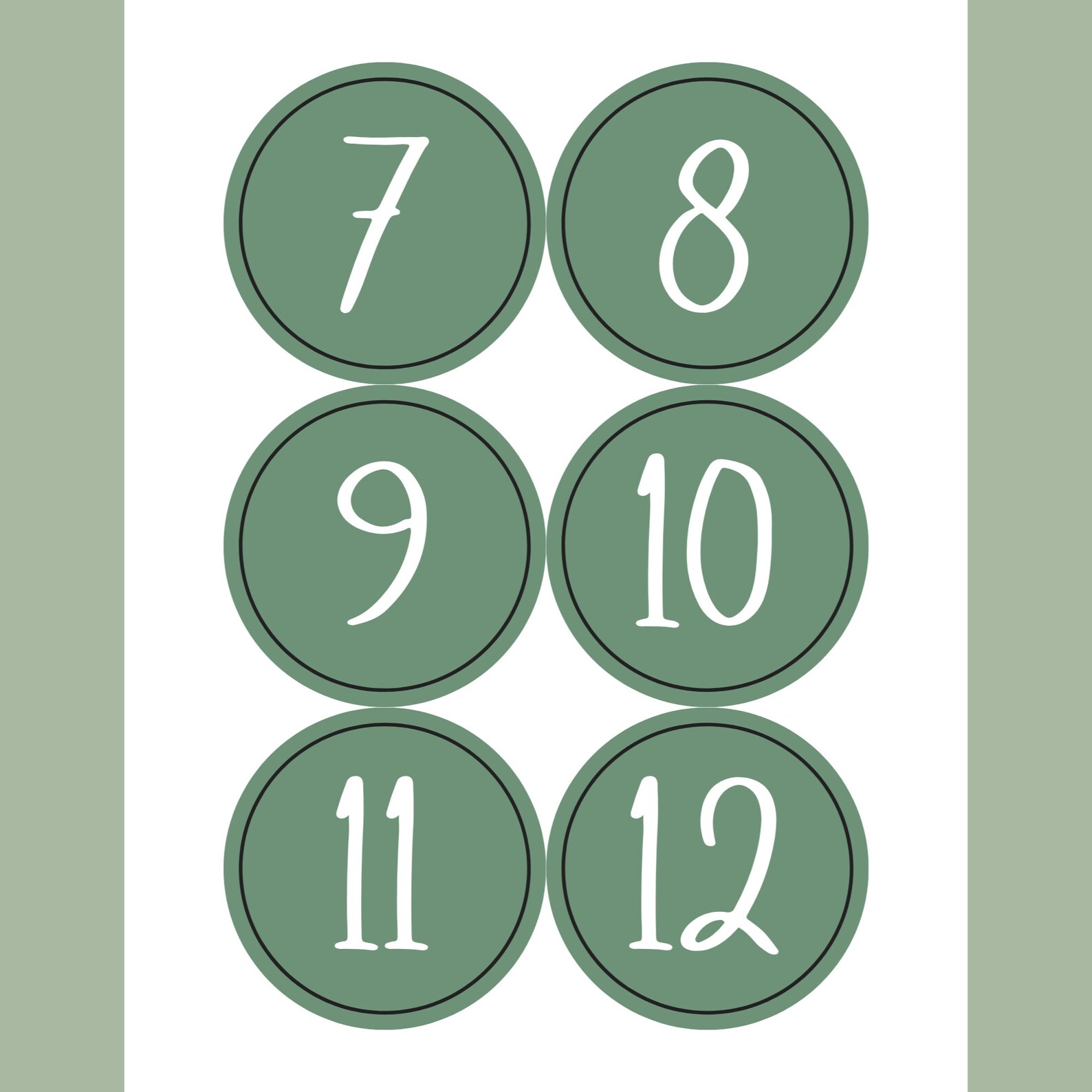 Editable Student Desk Numbers Printable - Etsy