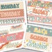 EDITABLE Rolling Cart Labels | Retro Colorful | Bulletin Board Posters ...