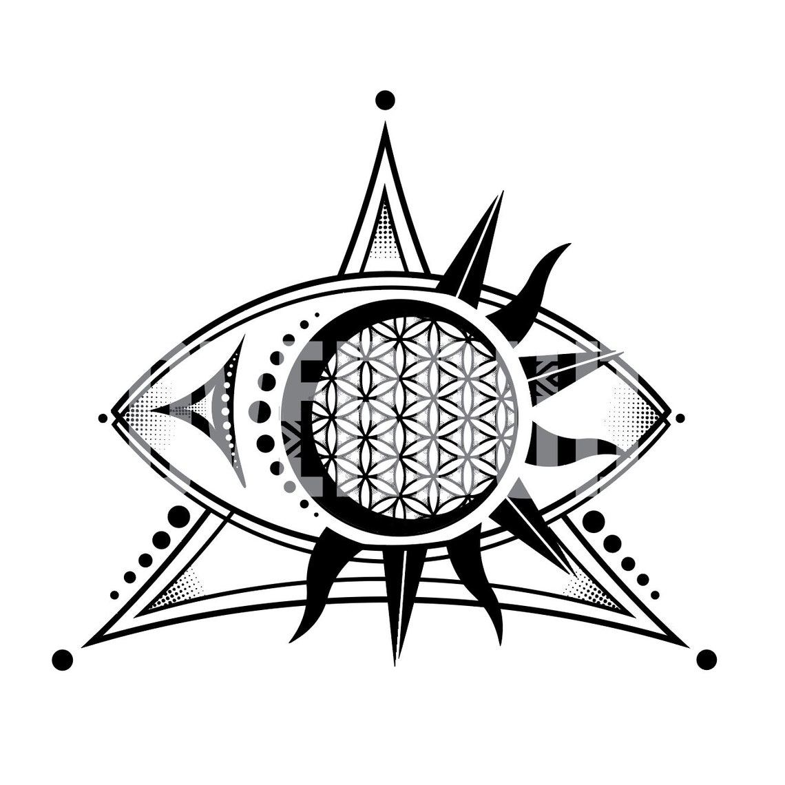 SACRED GEOMETRY VECTOR / Pack of 6 / Vector Graphic / Digital Download ...
