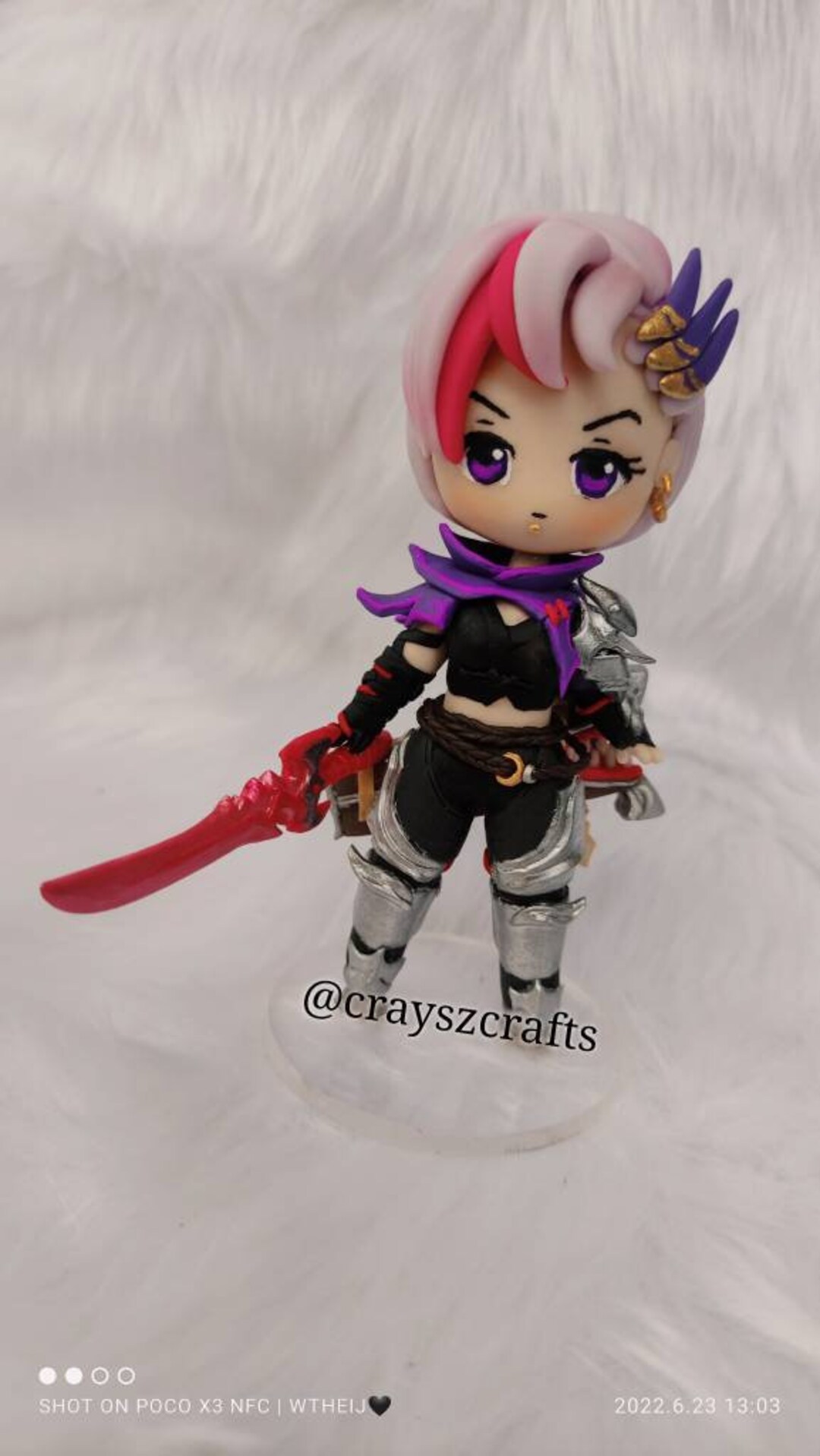 Mobile Legends Benedetta Collector Skin Yin Clay Figure Polymer Custom ...