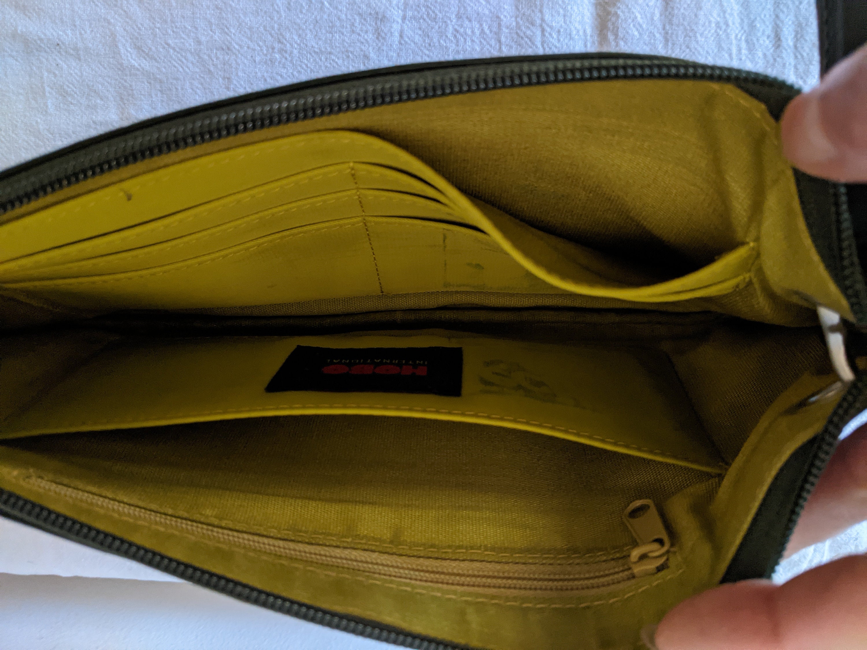 Vintage Hobo International Leather Wrislet Wallet in Green - Etsy