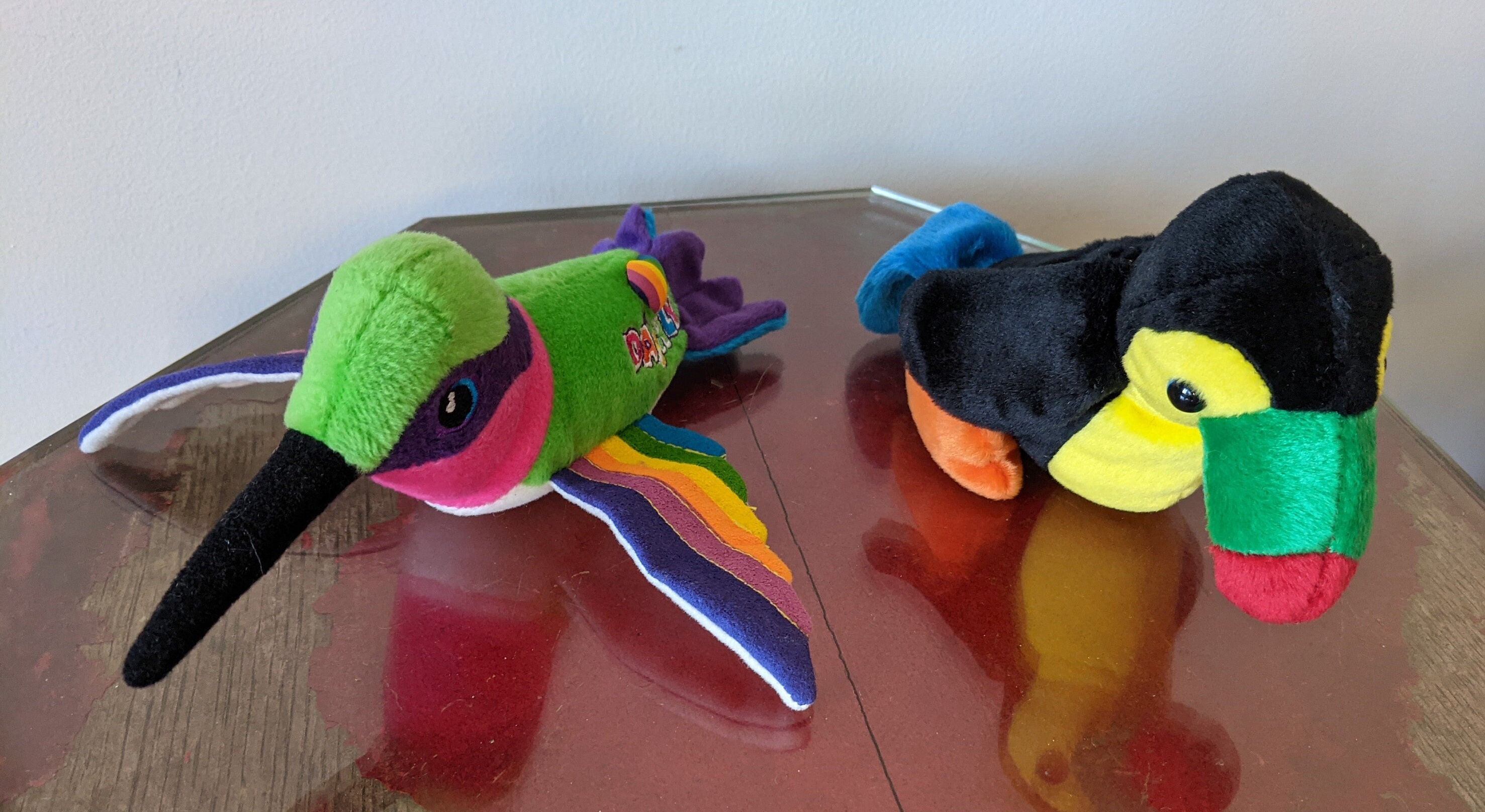 Vintage Lisa Frank Dashly Rainbow Hummingbird and Zangeen Toucan Bird ...