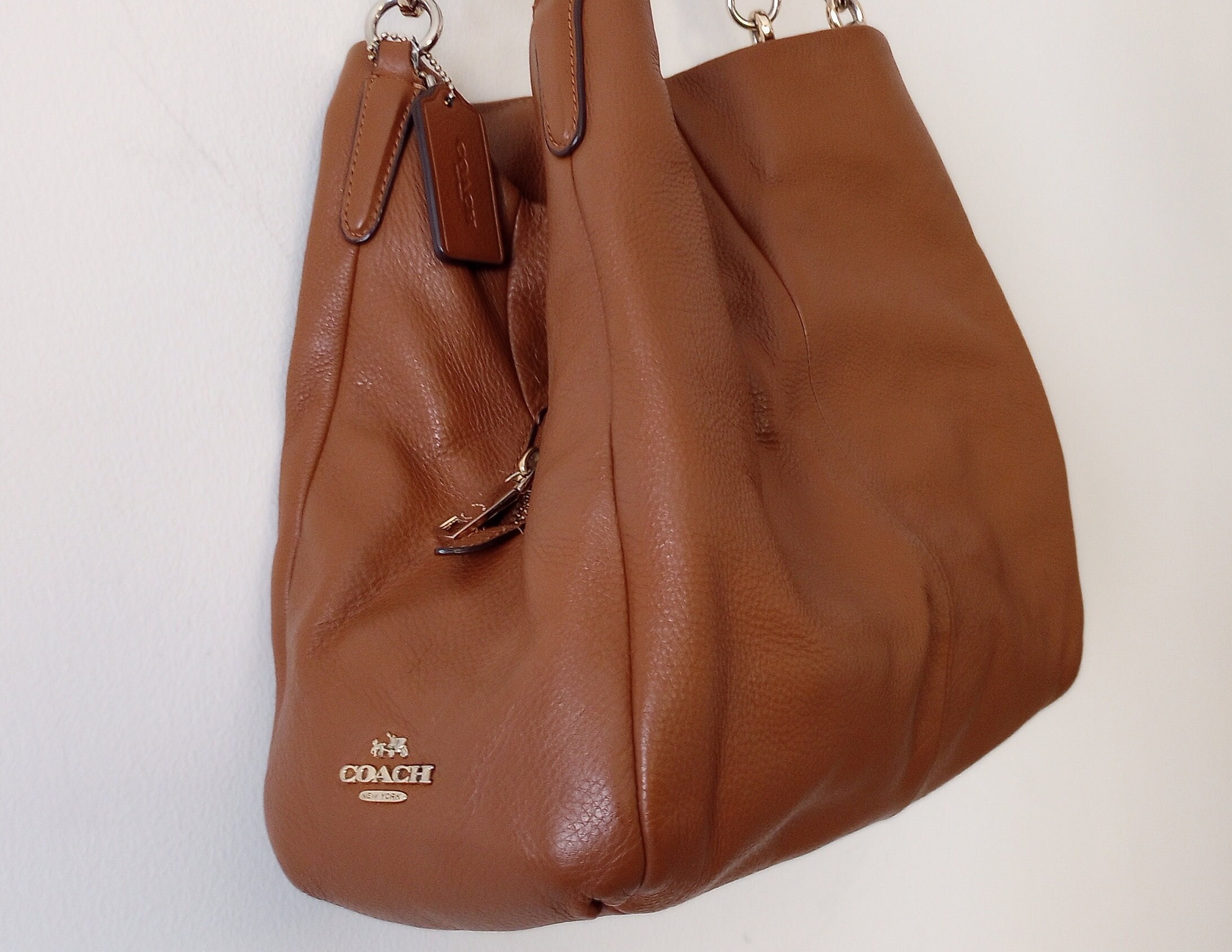 Coach Madison Phoebe Shoulder Bag in Pebble Leather - Etsy