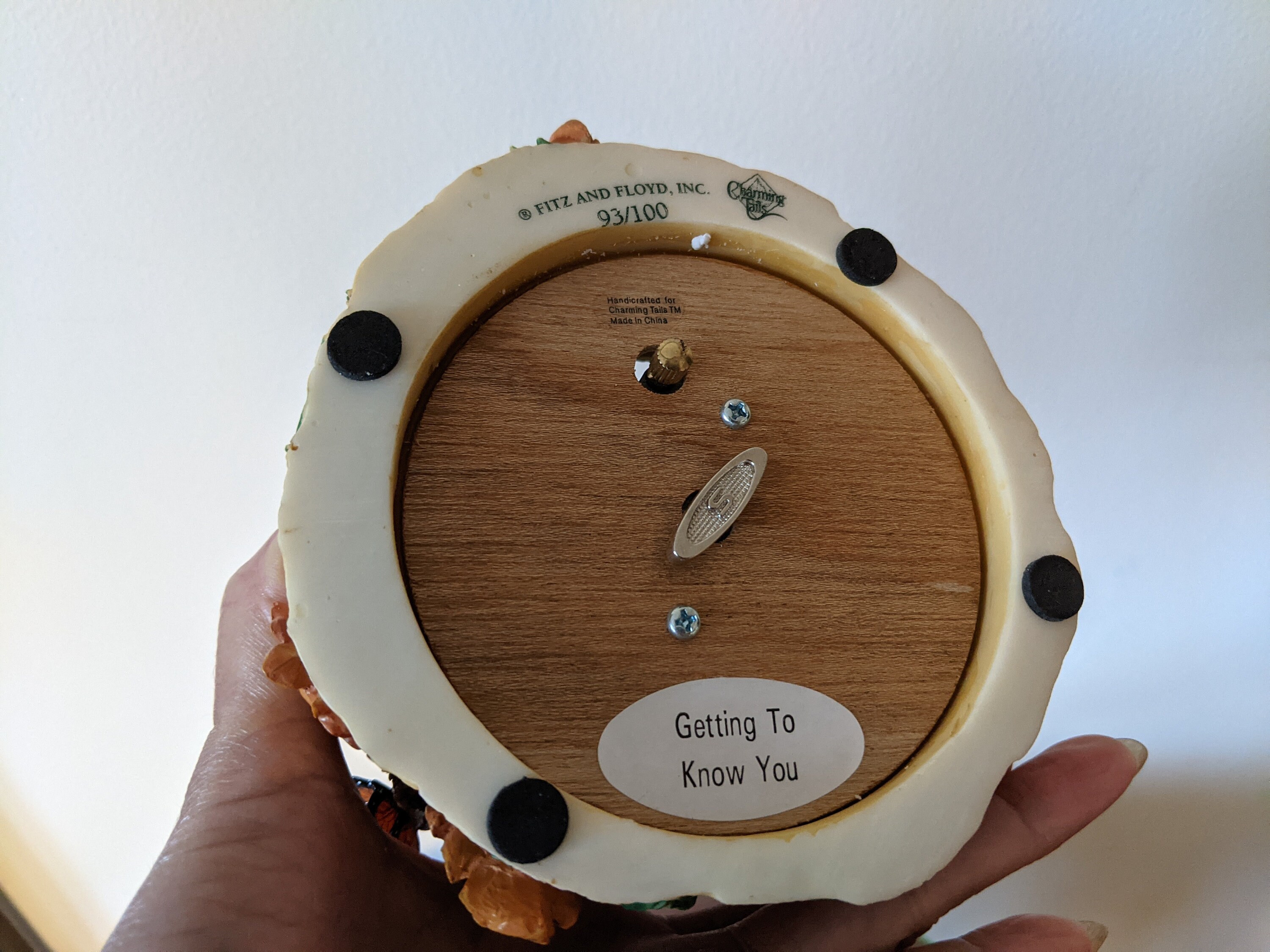 Fitz & Floyd Charming Tails Leaf and Acorn Musical Revolving Box 93/100 ...