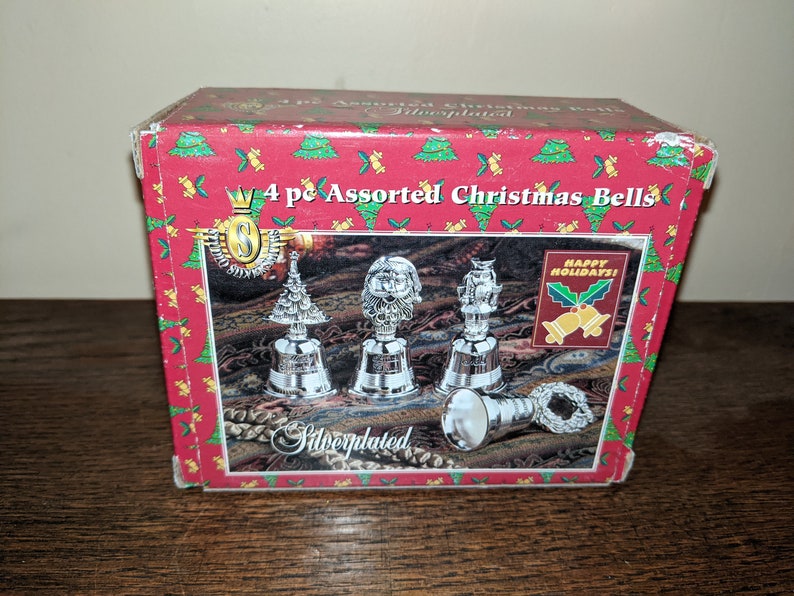 Vintage Silverplated Assorted Christmas Bells by Studio Silversmiths - Etsy