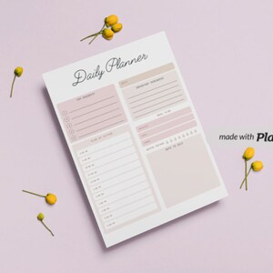 Daily Planner, Water Intake, Meal Planning, Plan Your Day, Digital ...