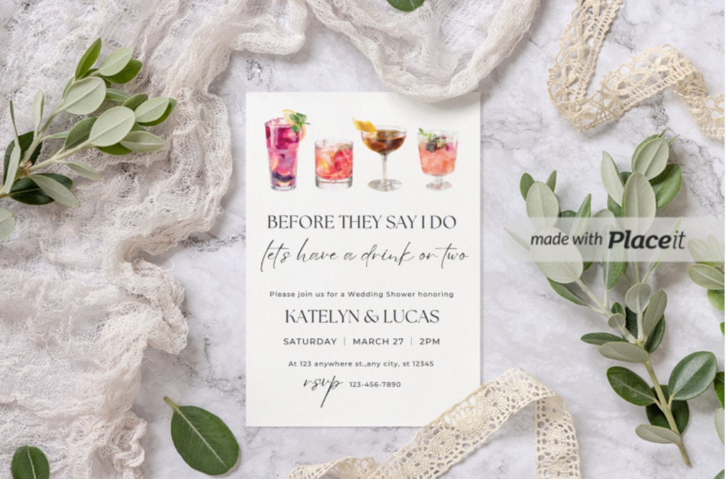 Customizable Wedding Shower Invitation, Downloadable, Printable Wedding ...