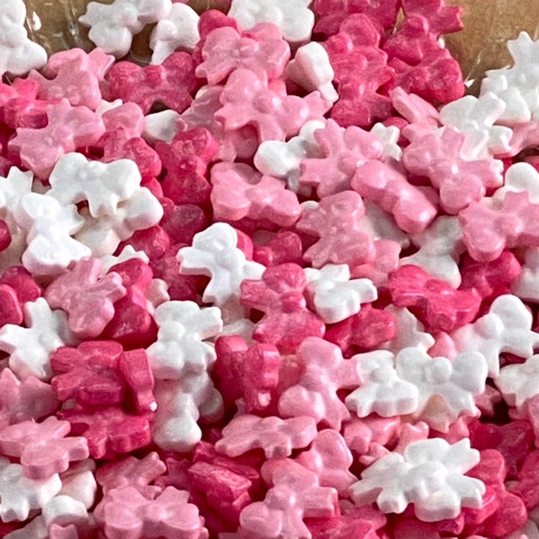 16oz Pink Ribbon Bow Sprinkles 1lb Bag - Etsy