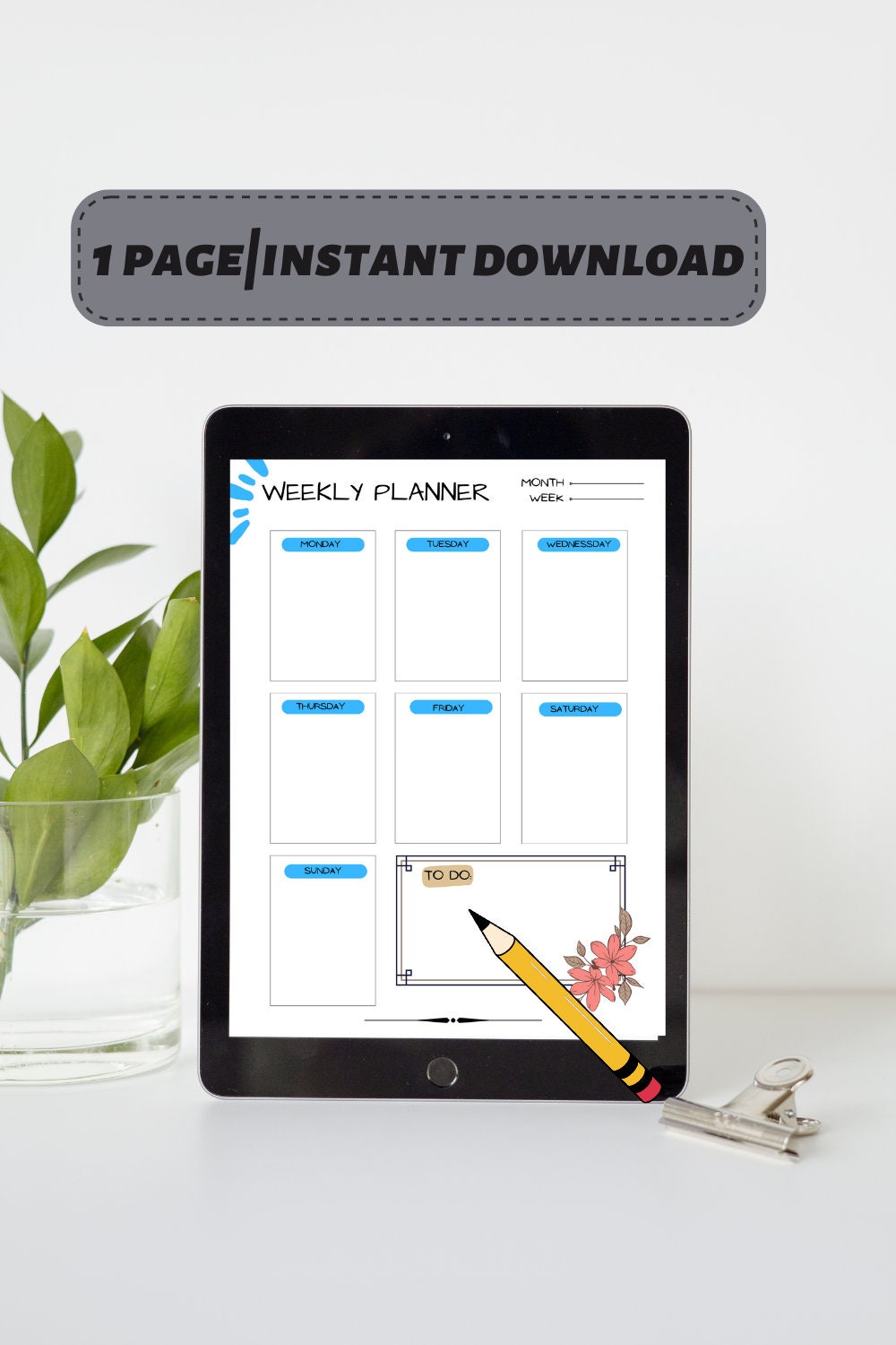 Planner for Weekly Printable Planner for Daily Digital Planner - Etsy
