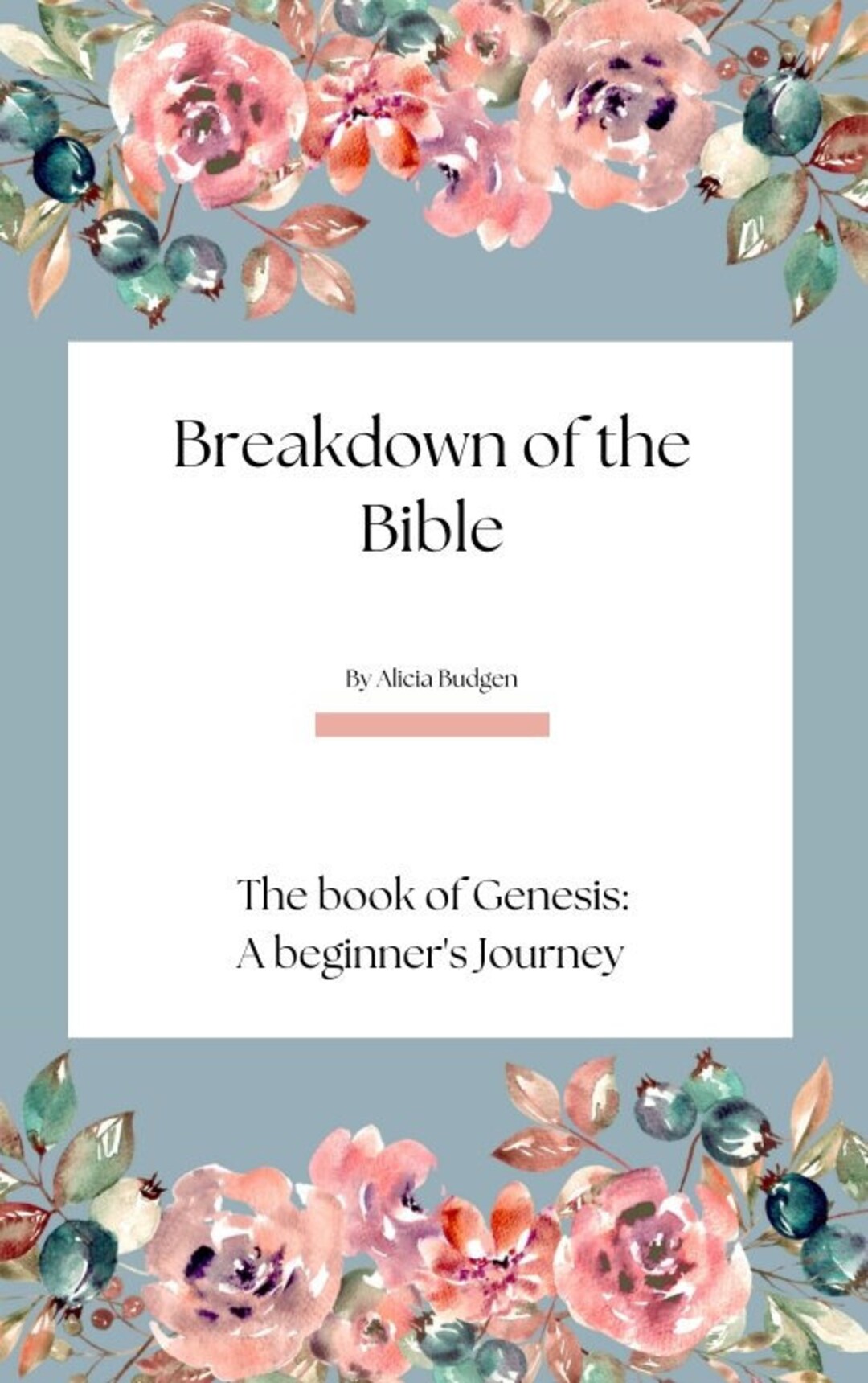 Bible Breakdown: Book of Genesis - Etsy