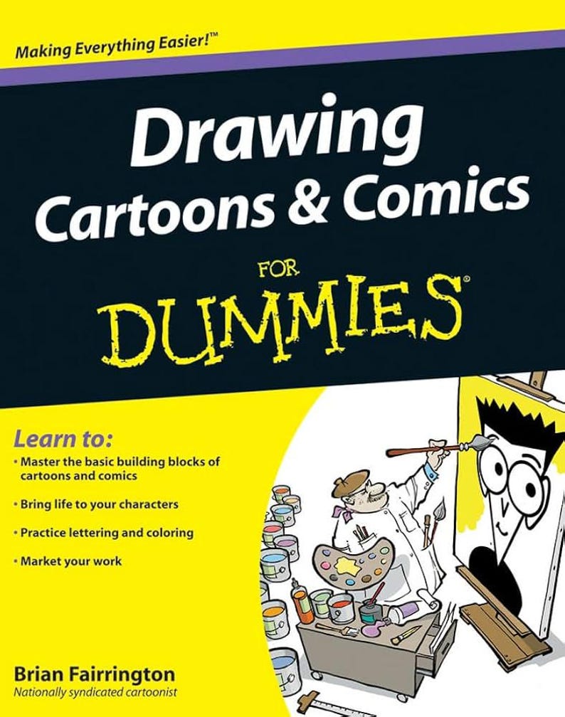 Drawing Cartoons & Comics for Dummies - Etsy