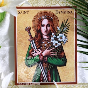 St Dymphna - Etsy