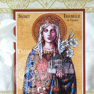 Saint Isabelle of France Icon - Elizabeth Isabel - Theophilia Catholic ...