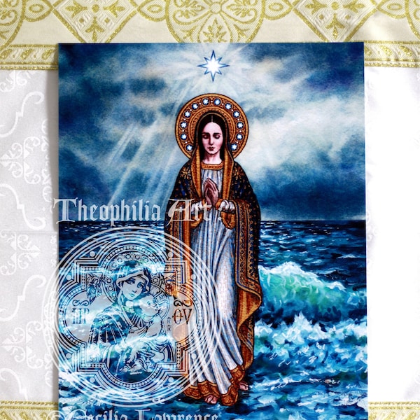 Mary Star of the Sea Art Print - Etsy