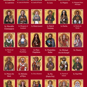 Wood Mounted Religious Saint Icons - Theophilia Catholic Art - Etsy