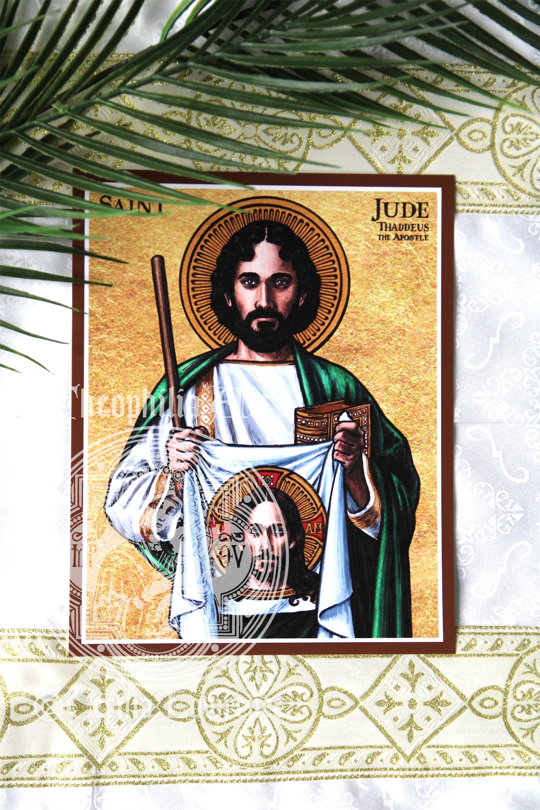 Saint Jude Thaddeus the Apostle Icon - Theophilia Catholic Art Artwork ...