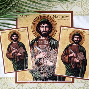Saint Matthew the Apostle Icon - Theophilia Catholic Art Artwork Print ...