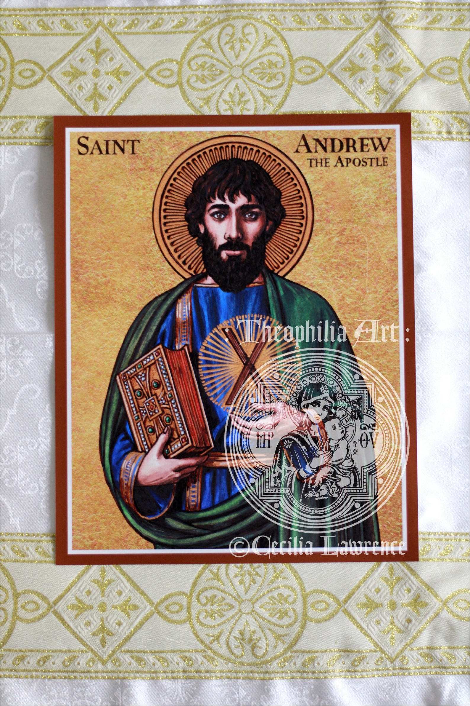 Saint Andrew the Apostle Icon Theophilia Catholic Art Print - Etsy UK