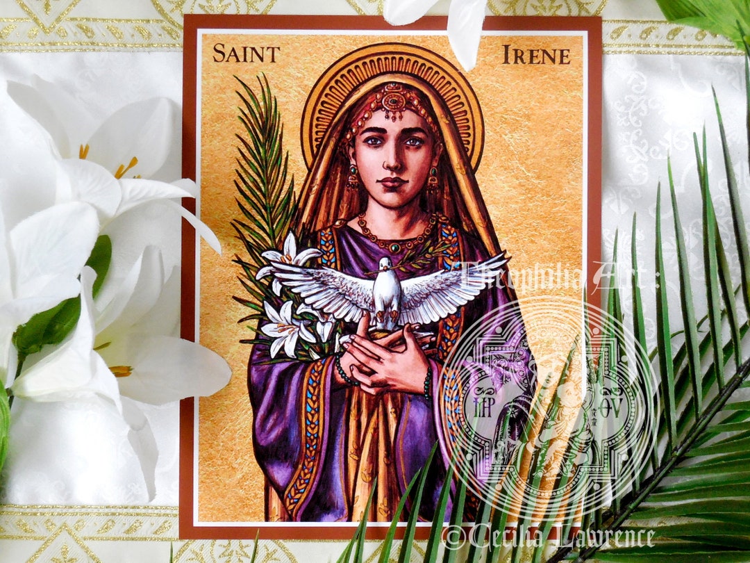 Saint Irene the Great-martyr Icon - Theophilia Catholic Artwork Print ...