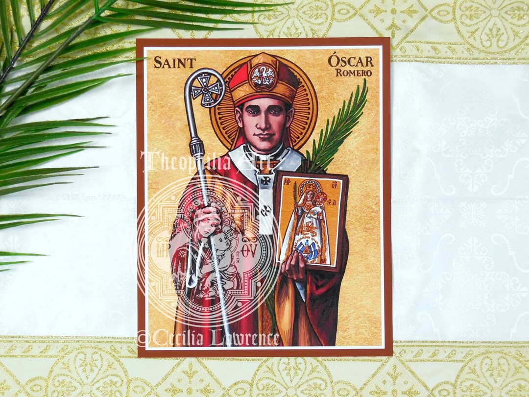 Saint Oscar Romero Icon - Catholic Theophilia Art Print Artwork ...