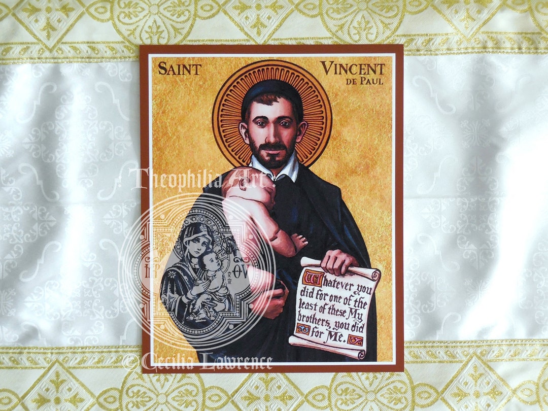Saint Vincent De Paul Icon - Catholic Theophilia Artwork Art Print ...