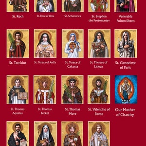 Wood Mounted Religious Saint Icons - Theophilia Catholic Art - Etsy
