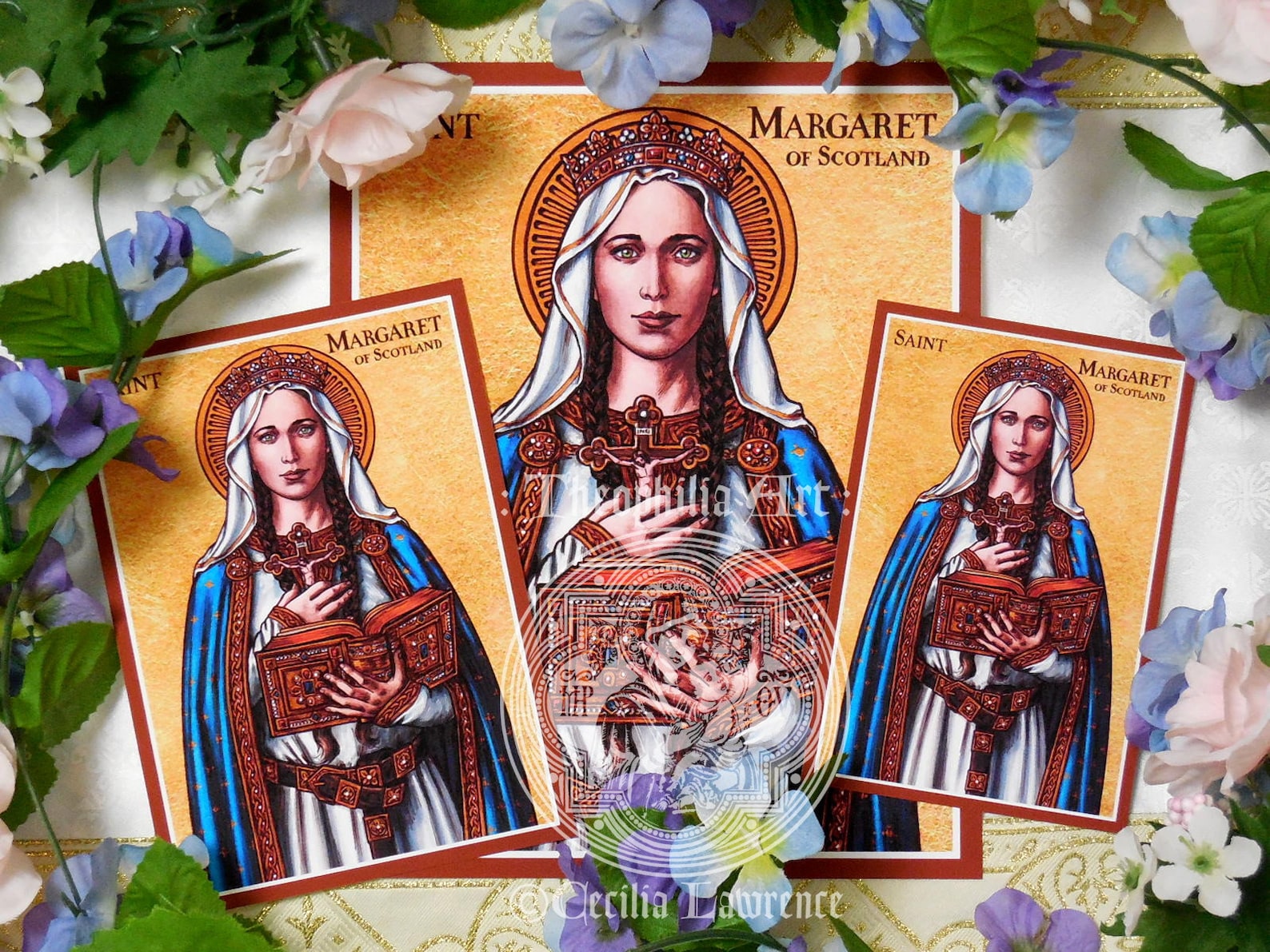 Saint Margaret of Scotland Icon - Theophilia Catholic Christian Artwork ...