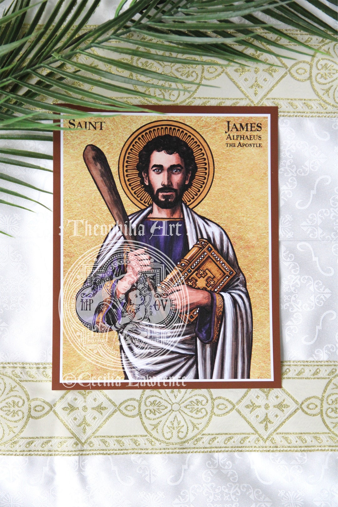 Saint James the Lesser Alphaeus the Apostle Icon - Catholic Theophilia Art Print - Etsy