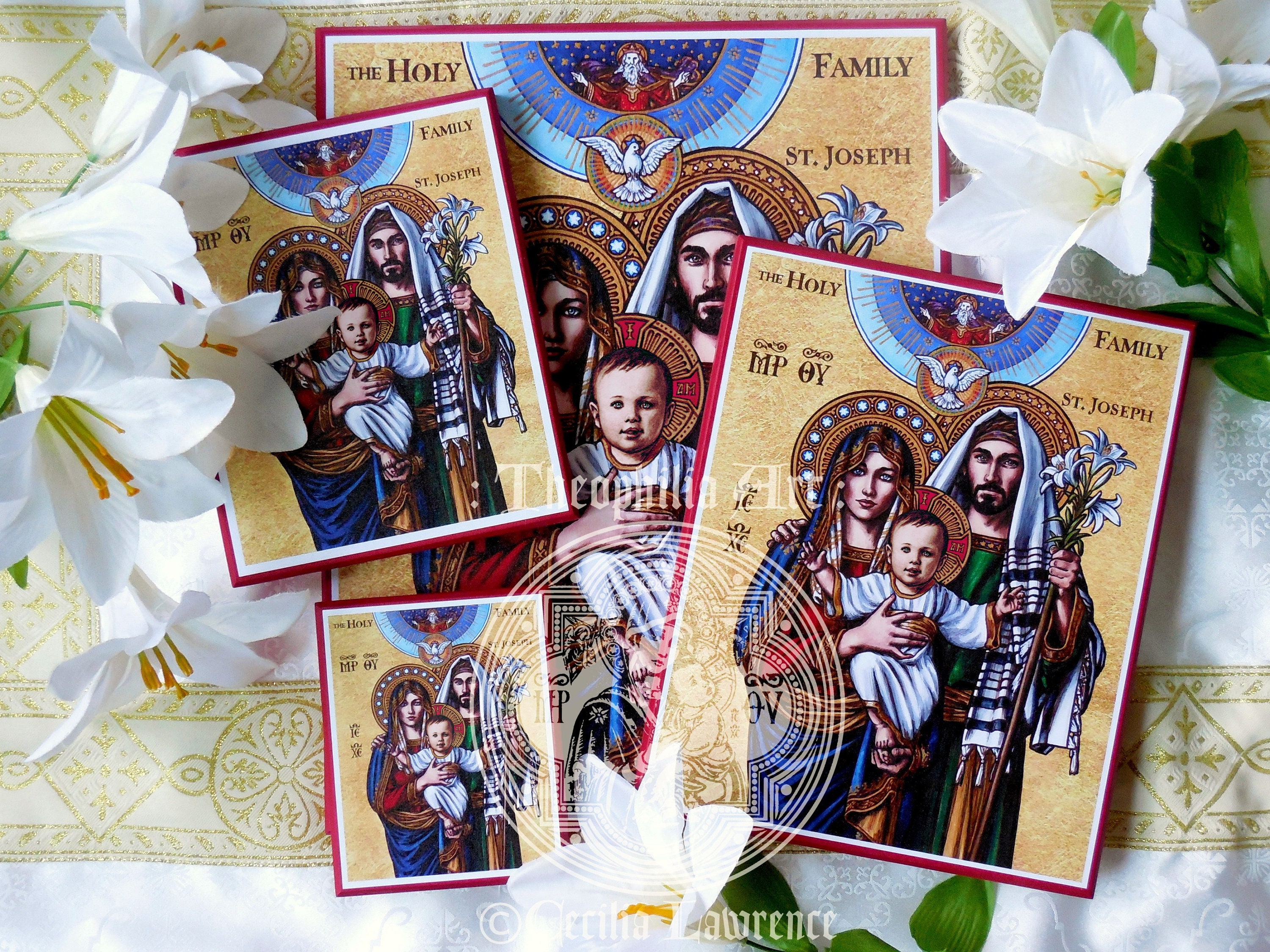 Wood Mounted Religious Saint Icons - Theophilia Catholic Art - Etsy