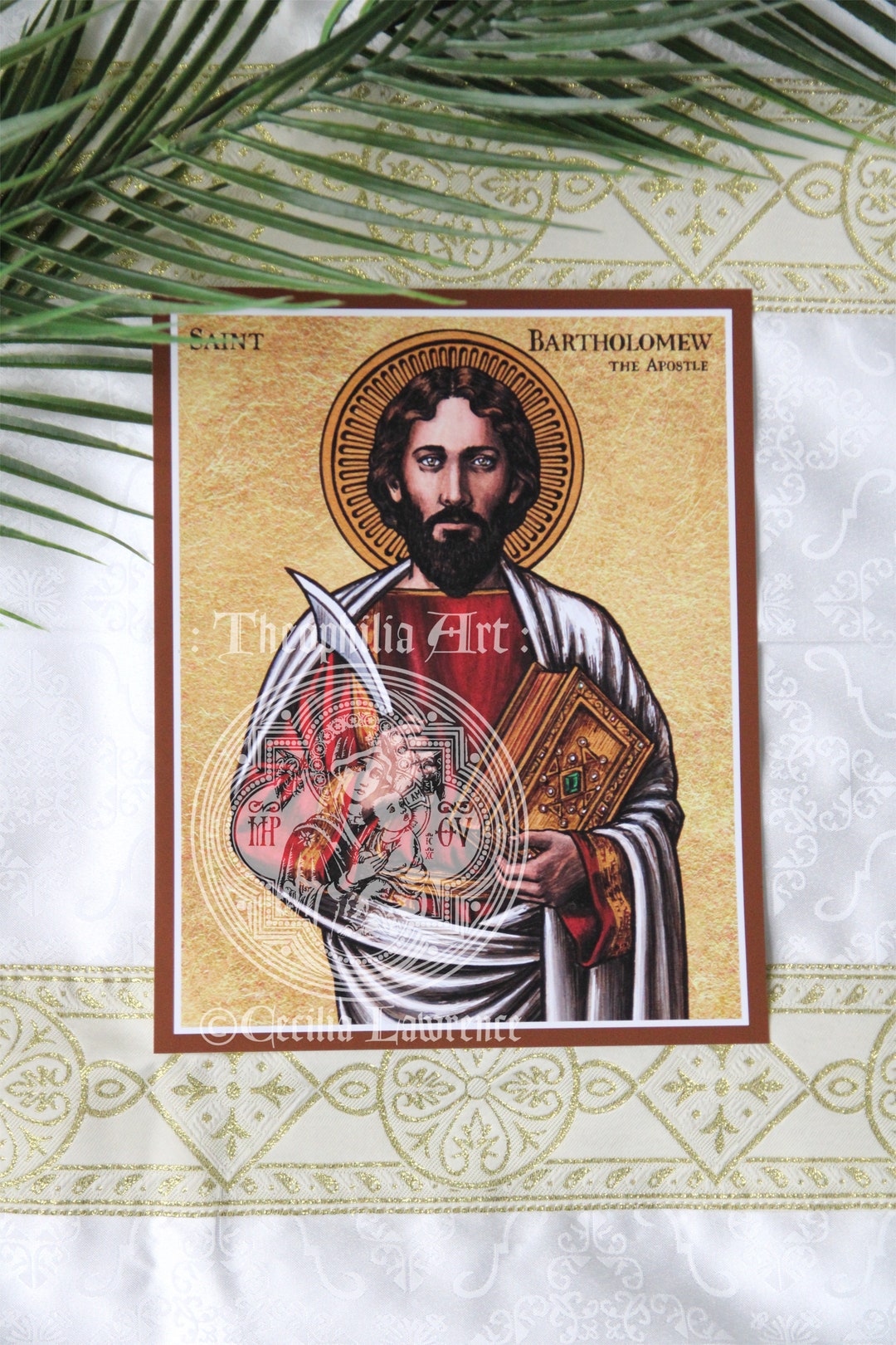 Saint Bartholomew the Apostle - Theophilia Catholic Icon Art Print ...