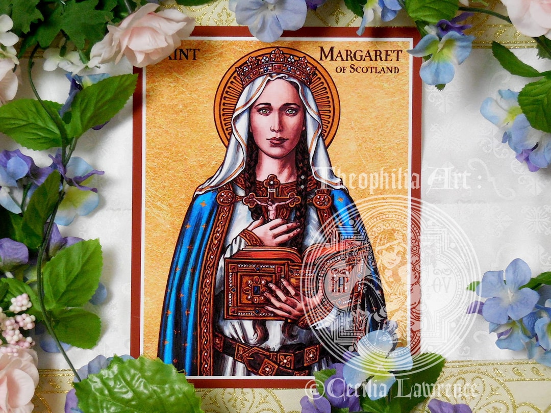 Saint Margaret of Scotland Icon - Theophilia Catholic Christian Artwork ...