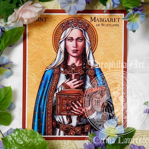 Saint Margaret of Scotland Icon - Theophilia Catholic Christian Artwork ...