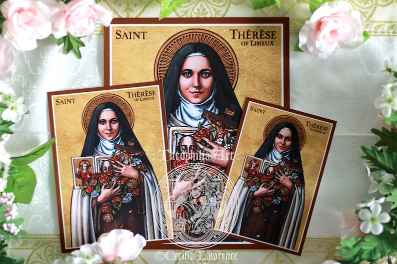 Saint Therese of Lisieux Icon - Theophilia Catholic Artwork Art Print ...
