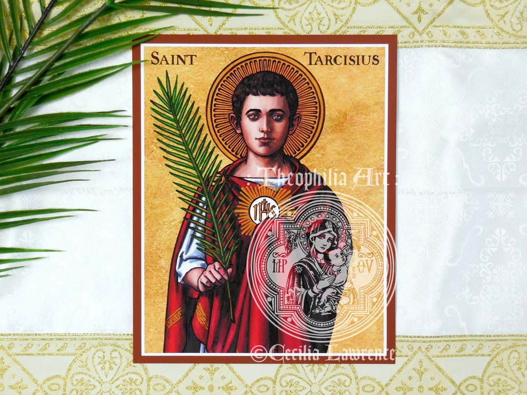 Saint Tarcisius Icon - Theophilia Catholic Art Print Artwork ...