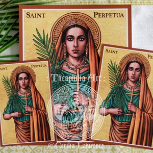 Saint Perpetua Icon - Catholic Theophilia Art Print Artwork - Early ...
