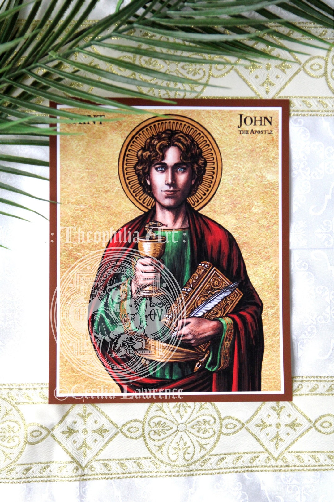 Saint John the Apostle - Theophilia Catholic Artwork Art Print ...