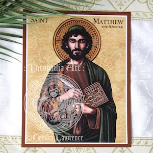 Saint Matthew the Apostle Icon - Theophilia Catholic Art Artwork Print ...