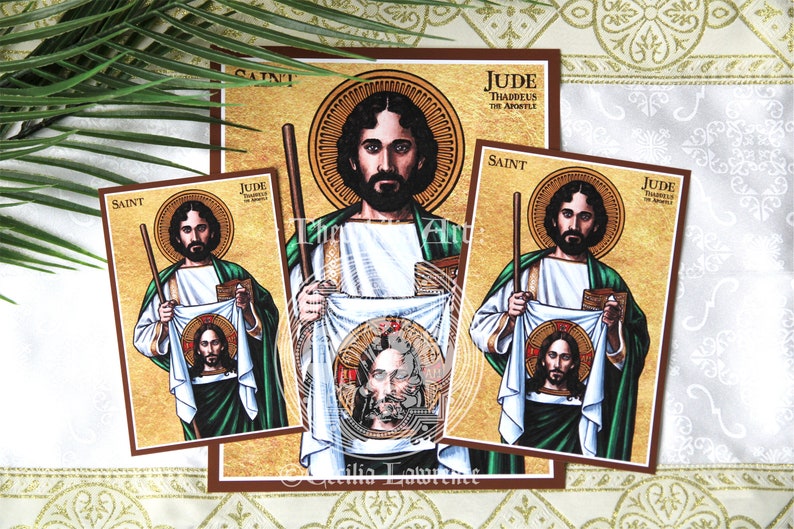 Saint Jude Thaddeus the Apostle Icon - Theophilia Catholic Art Artwork ...