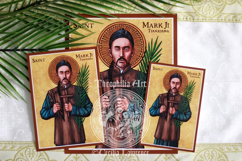 Saint Mark Ji Tianxiang Icon - Catholic Theophilia Art Artwork Print ...
