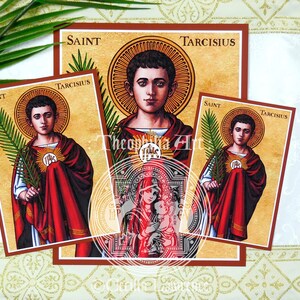 Saint Tarcisius Icon - Theophilia Catholic Art Print Artwork ...