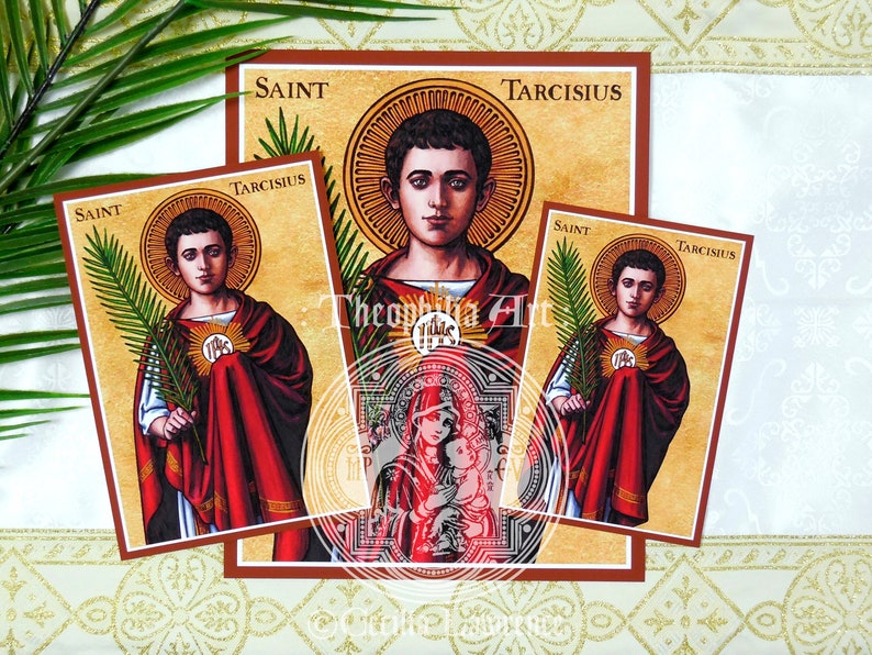 Saint Tarcisius Icon - Theophilia Catholic Art Print Artwork ...