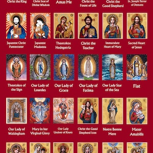 Wood Mounted Religious Saint Icons - Theophilia Catholic Art - Etsy