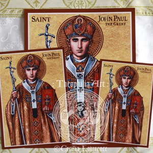 Saint Pope John Paul II Icon - Catholic Theophilia Art Print - JP II - Etsy