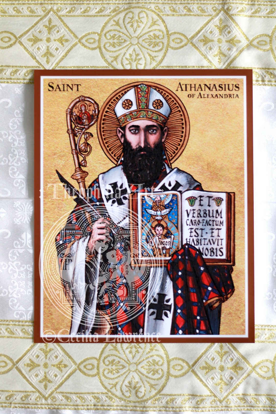 Saint Athanasius of Alexandria Icon - Catholic Theophilia Art Print ...
