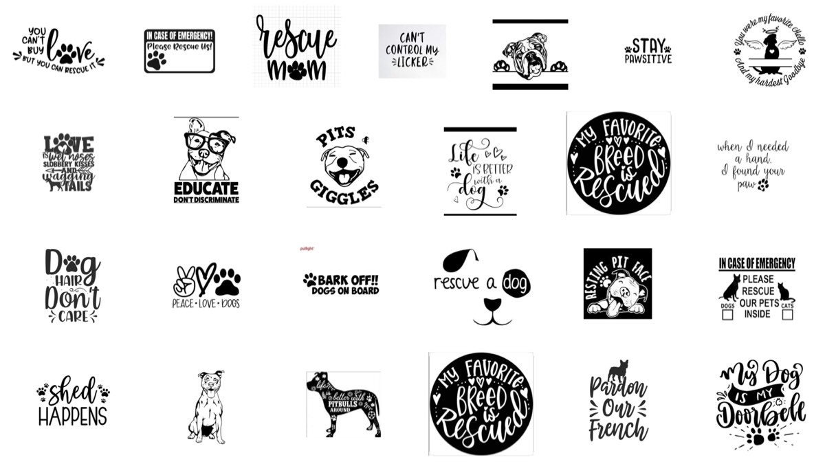 Rescue Dog Instant Download Bundle - Etsy