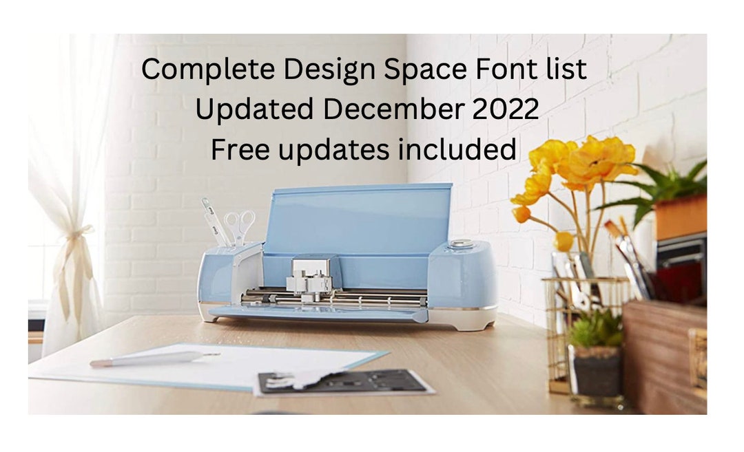 Fully Updated Cricut Design Space Font List December 2022, Design Space ...