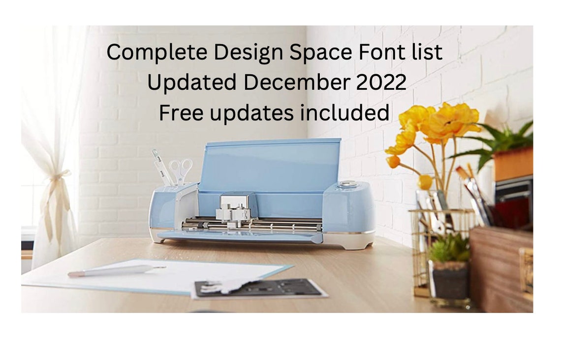 Fully Updated Cricut Design Space Font List December 2022, Design Space ...