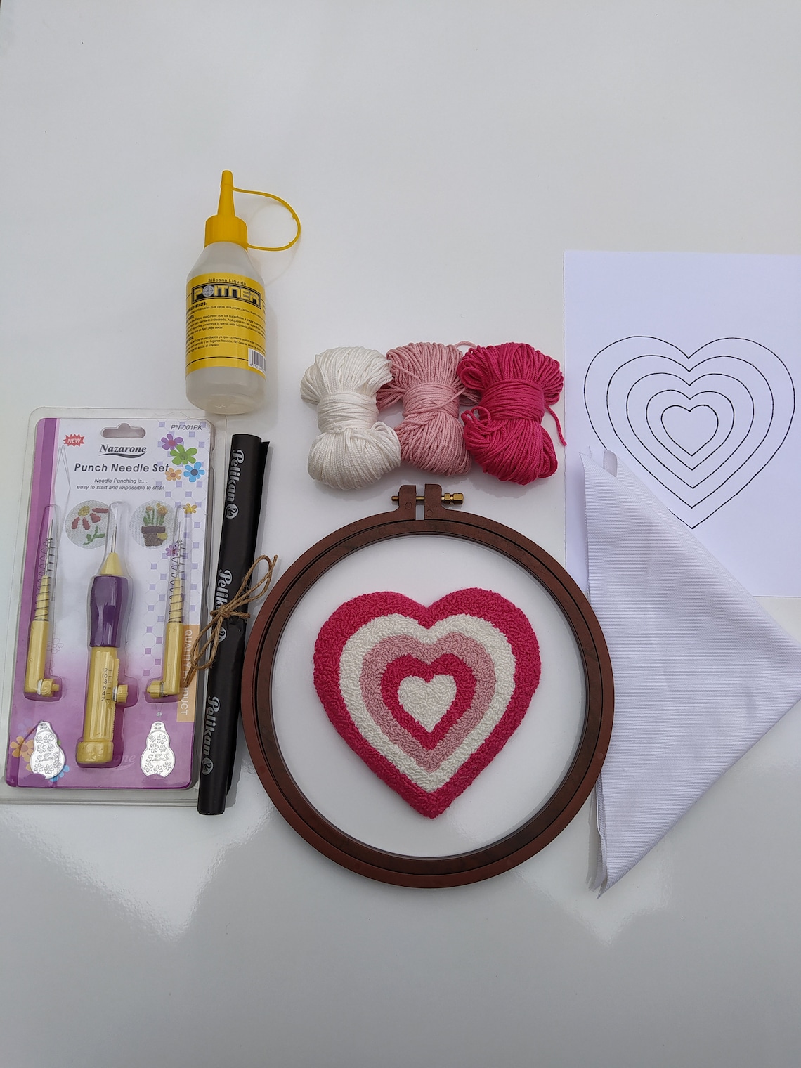 Beginner Punch Embroidery Kit, Punch Coaster Kit for Beginners, Punch ...